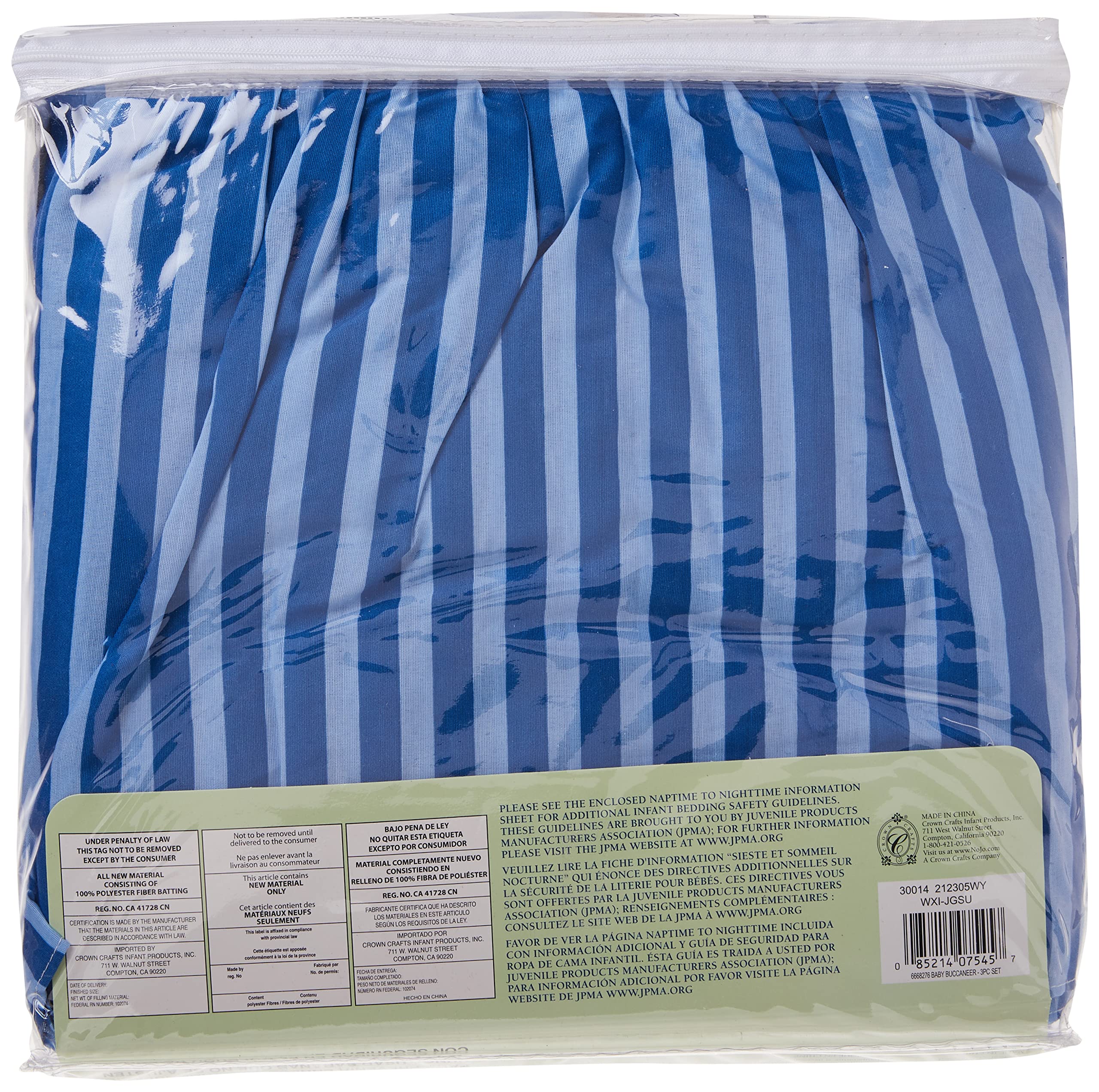 Little Bedding 3 Piece Comforter Set, Baby Buccaneer