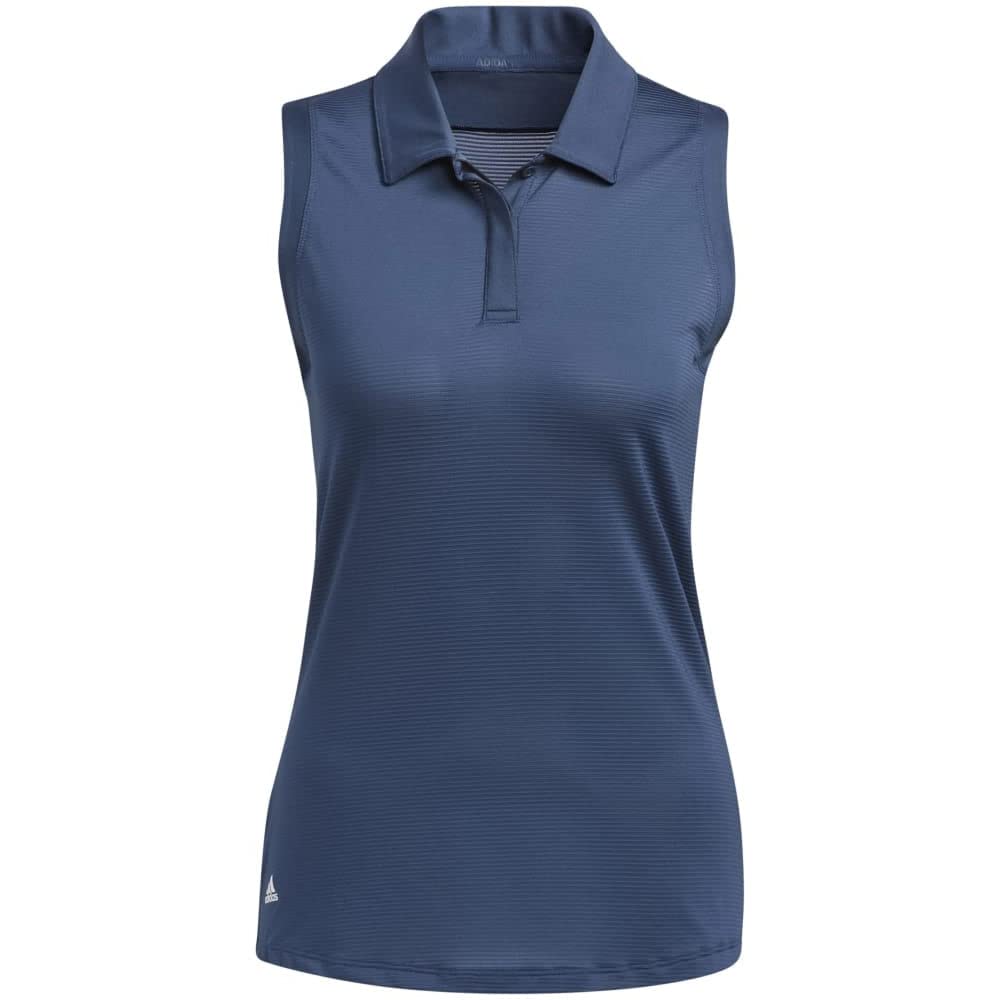 adidas Women's Standard Sleeveless Polo Shirt, Crew Navy, Small