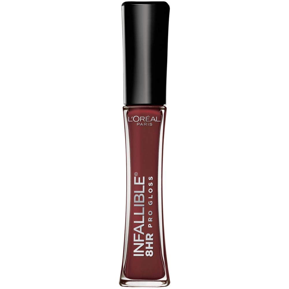 L’Oréal Paris Makeup Infallible 8 Hour Hydrating Lip Gloss, Raisin, 0.21 Fl Oz