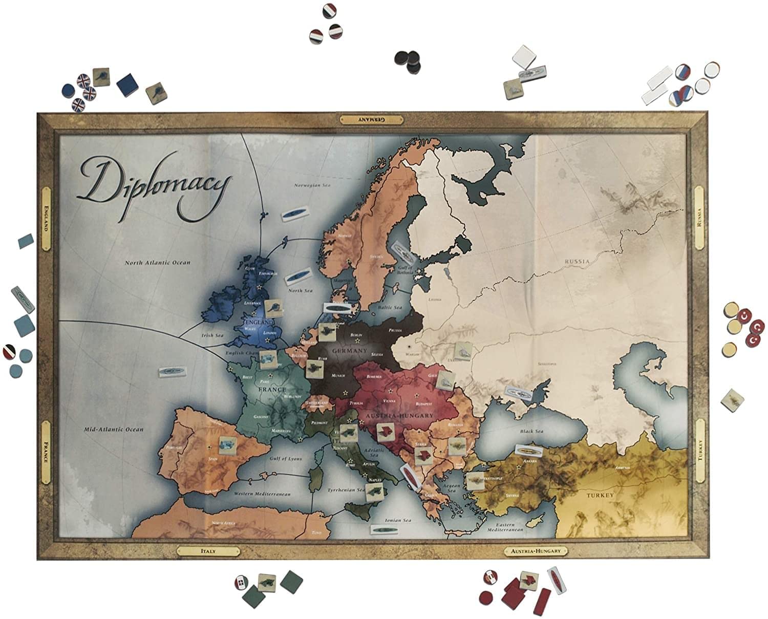 Hasbro Gaming Avalon Hill Diplomacy Cooperative Board Game, European Political Themed Strategy Game, Ages 12 and Up, 2-7 Players