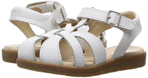 Stride Rite girls Summer Time Sandal (Toddler/Little Kid),White,5 M US Toddler