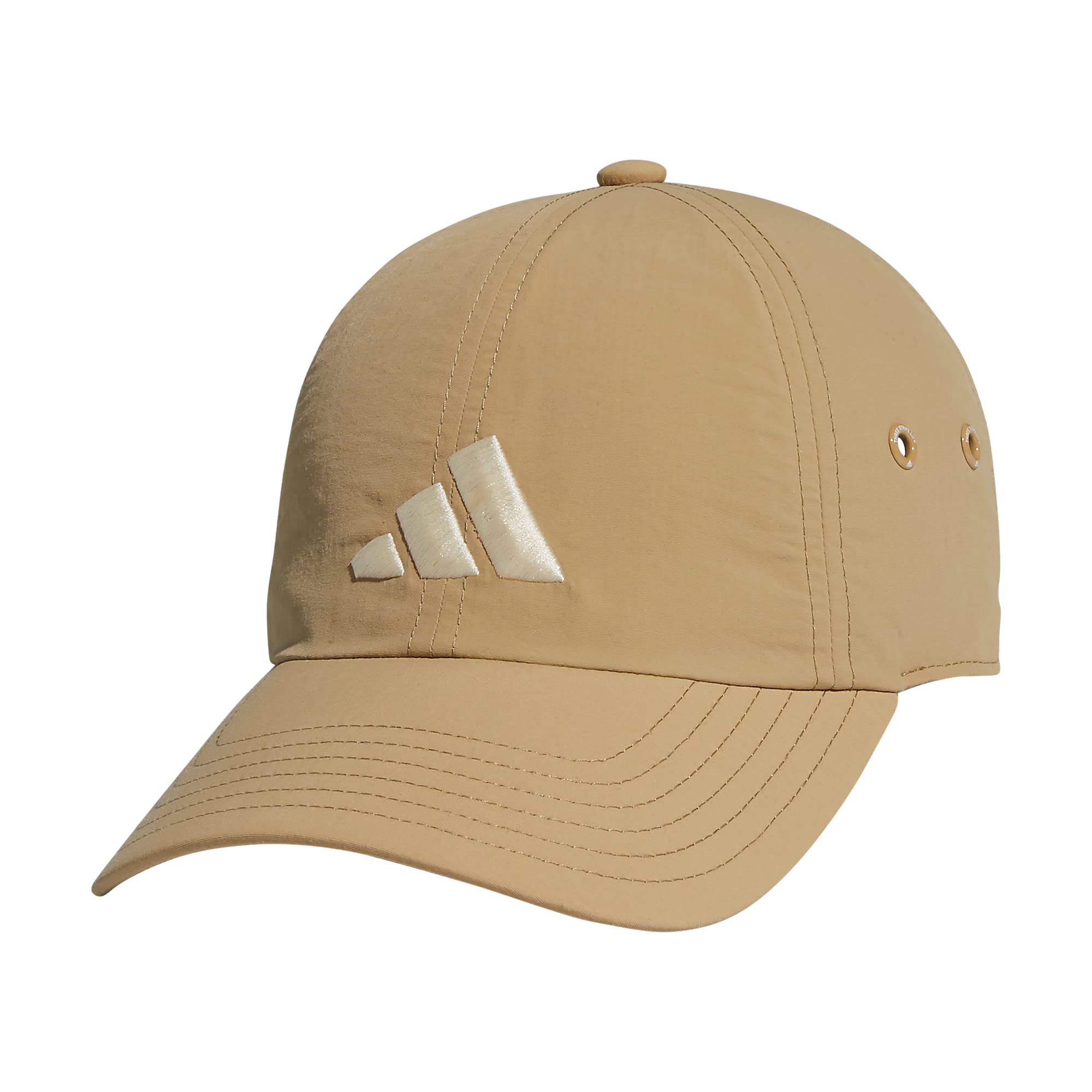 adidas Women's Influencer 3 Relaxed Strapback Adjustable Fit Hat, White/Almost Blue, One Size