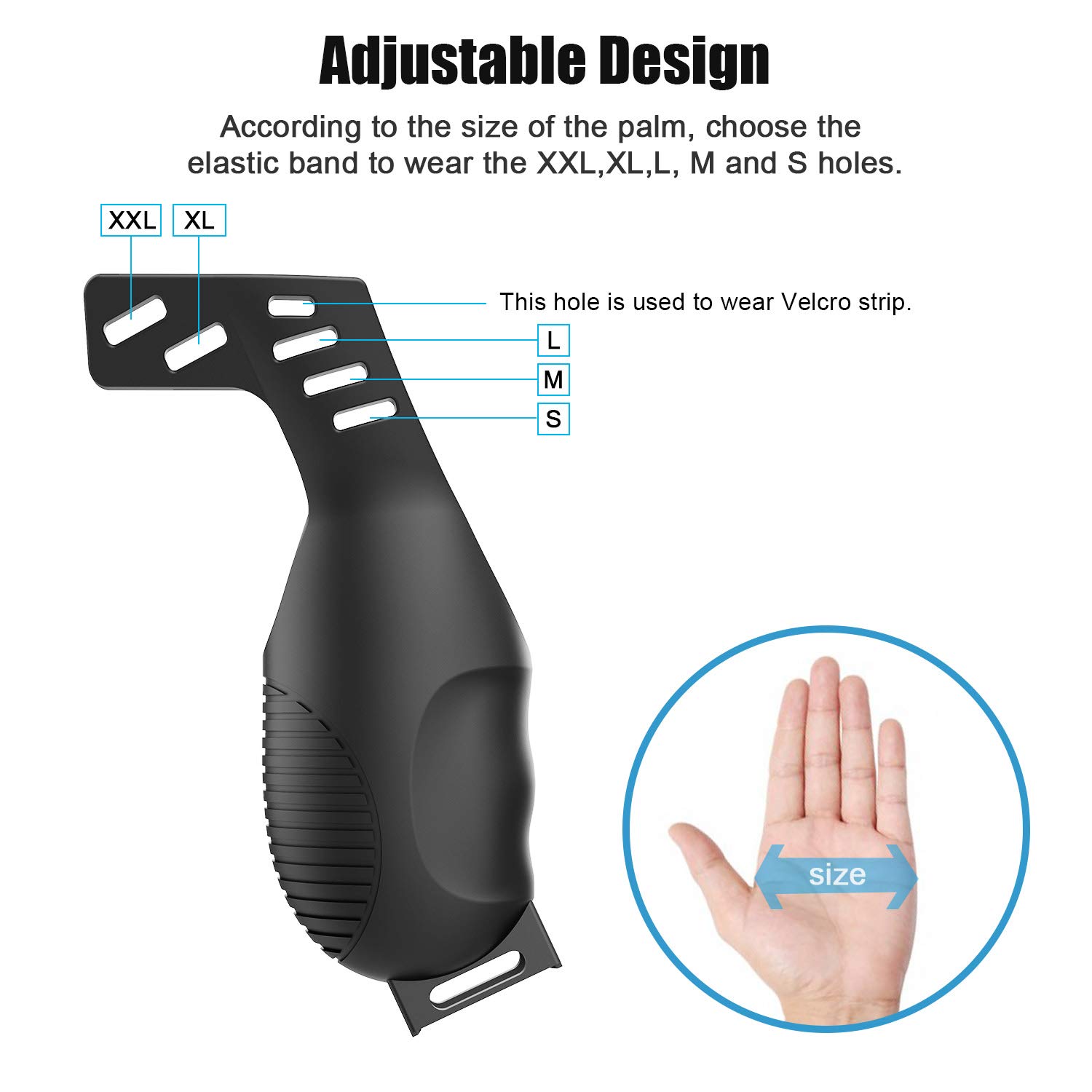 AMVR [Pro Version] Touch Controller Grip Cover for Oculus Quest or Rift S Anti-Throw Handle Protective Sleeve Accessories with Adjustable Wrist Knuckle Strap (B)