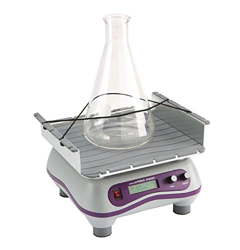 Heathrow Scientific Certified Digital Orbital Shaker, Adjustable Speed, 20 to 300 RPM, Timed and Continuous Modes, LCD Displayed Speed & Time, 10 Pound Weight Capacity, 11x11 Inch Working Platform