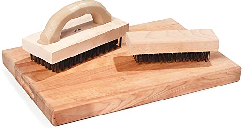 Carlisle FoodService Products 4067600 Ergonomic Steel Butcher Block Scratch Brush, 9-3/8β
