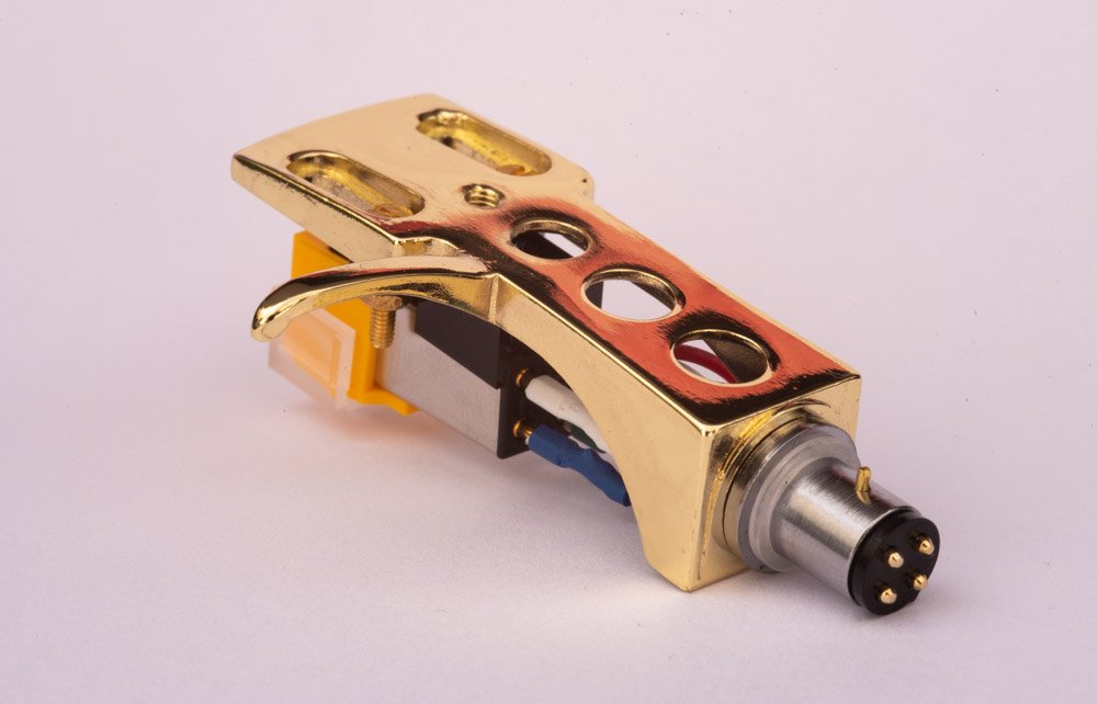 Gold plated Headshell, cartridge, needle for YAMAHA YP211, YP400, YP450, YP700, YP701, YPB2, YPB4, YP800, YPD6, YPD71, YPD8, P500, MADE IN ENGLAND