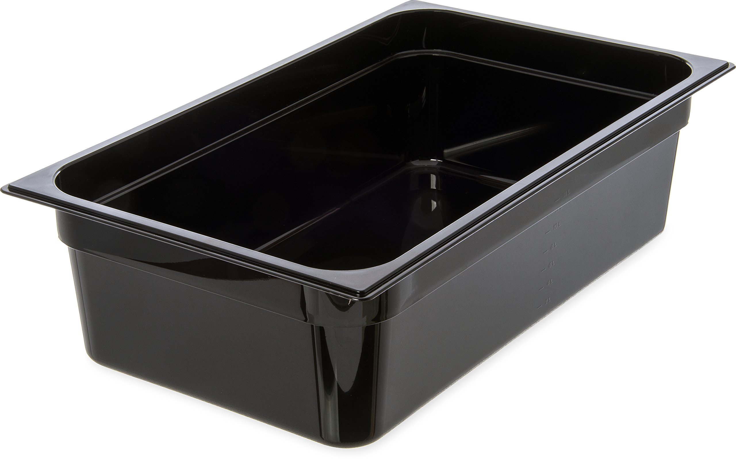 Carlisle FoodService Products 10402B03 StorPlus High Heat Food Pan, 6" Deep, Full Size, Black