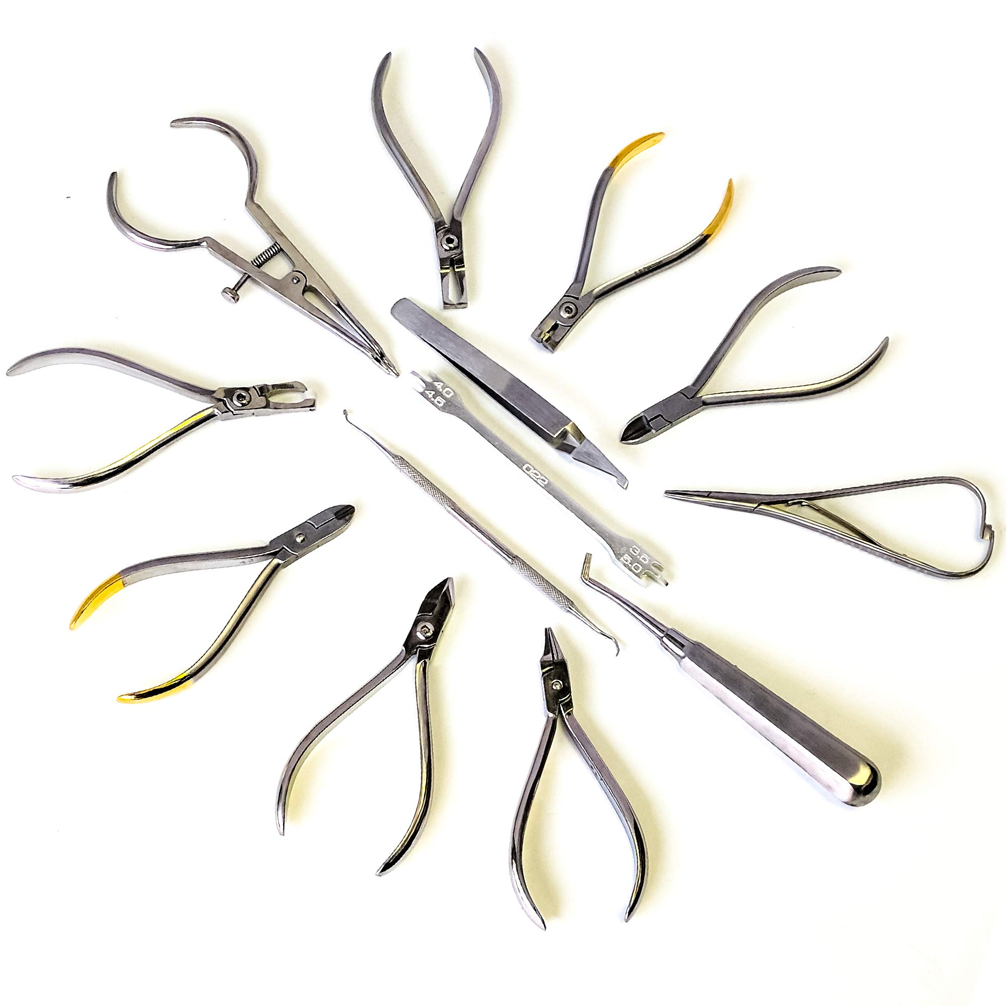 SURGICAL ONLINE Orthodontic Instruments Set 13 Pieces Stainless Steel - Height Gauge