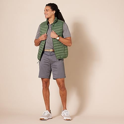 Amazon Essentials Men's Slim-Fit Stretch Golf Short, Grey, 34