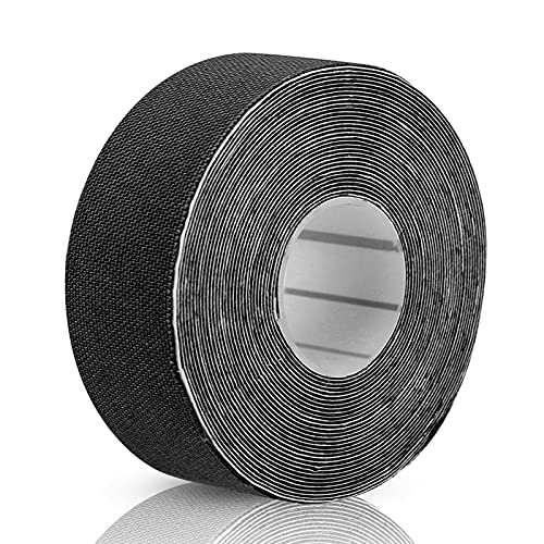 Akozon Muscle Adhesive Tape, 1Roll Cotton Elastic Strain Injury Sports Sticker Bandage (Black)
