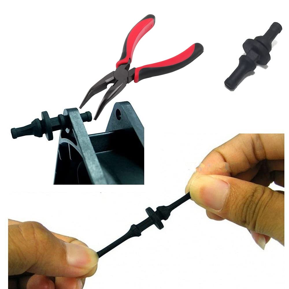 ALONG 50 PCS Computer Fan Mounting Screws Kit, 80/120mm Fan Screws for Replacement Computer Screws, Fan Damping Rubber Rivet/Rubber Case Fan Mounts for PC Fan Reducing Noise