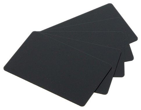 Evolis PVC-U plastic cards, 500 pcs. 30 mil, mat blank black, C8001 (30 mil, mat blank black)
