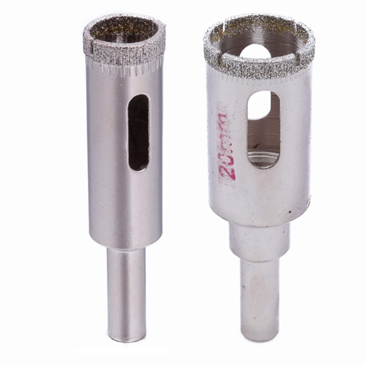 JINGLING Diamond Drill Bits Set 1/2" 3/4" Tile Hole Saw Masonry Tools for Stone Glass Pack of 2Pcs