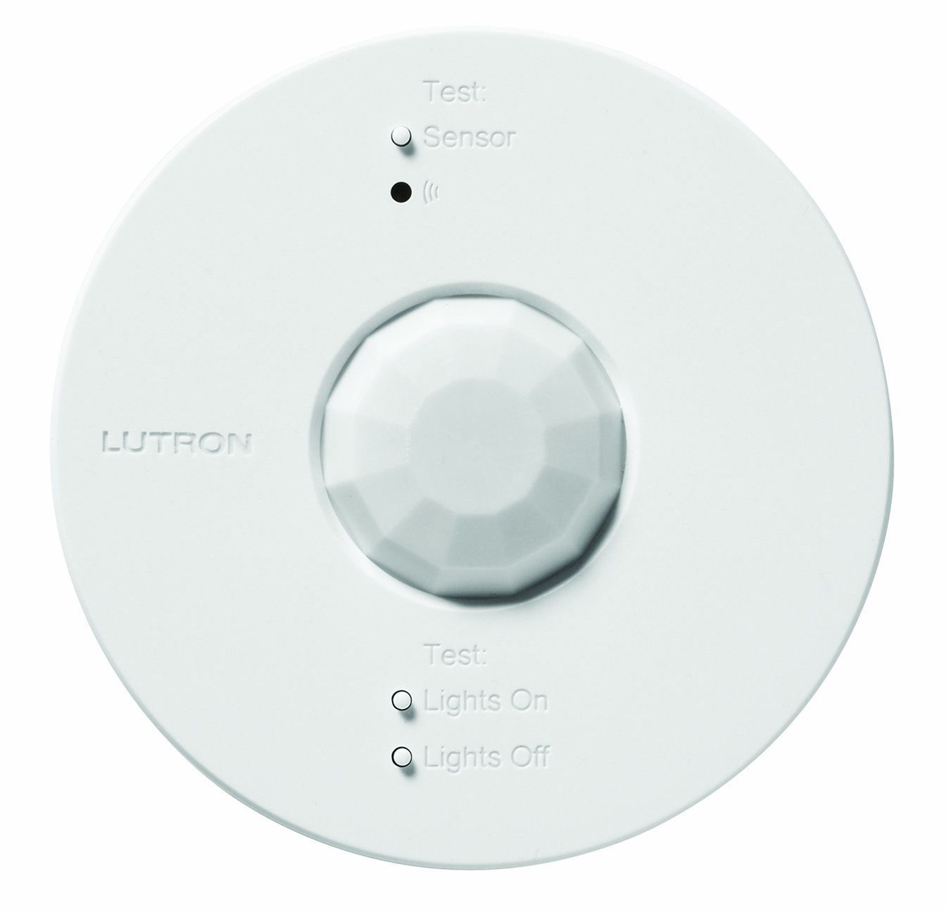 Lutron LRF2-OCRB-P-WH Radio Powr Savr Wireless Ceiling-Mounted Occupancy/Vacancy Sensor, White