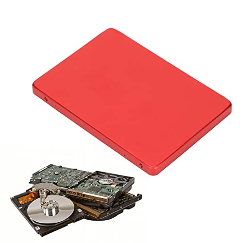 Aluminum ssd adapter case, durable stable ssd adapter case kit 6gbps ultra slim home office computer data transfer Red