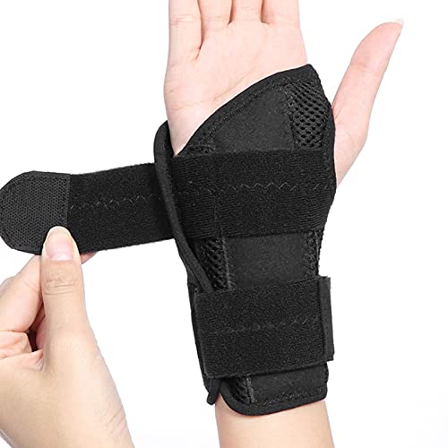 Adjustable Breathable Wrist Brace, Night Wrist Sleep Support Brace, Hand Support Fracture Ligament Injury Arm Protection(Right)