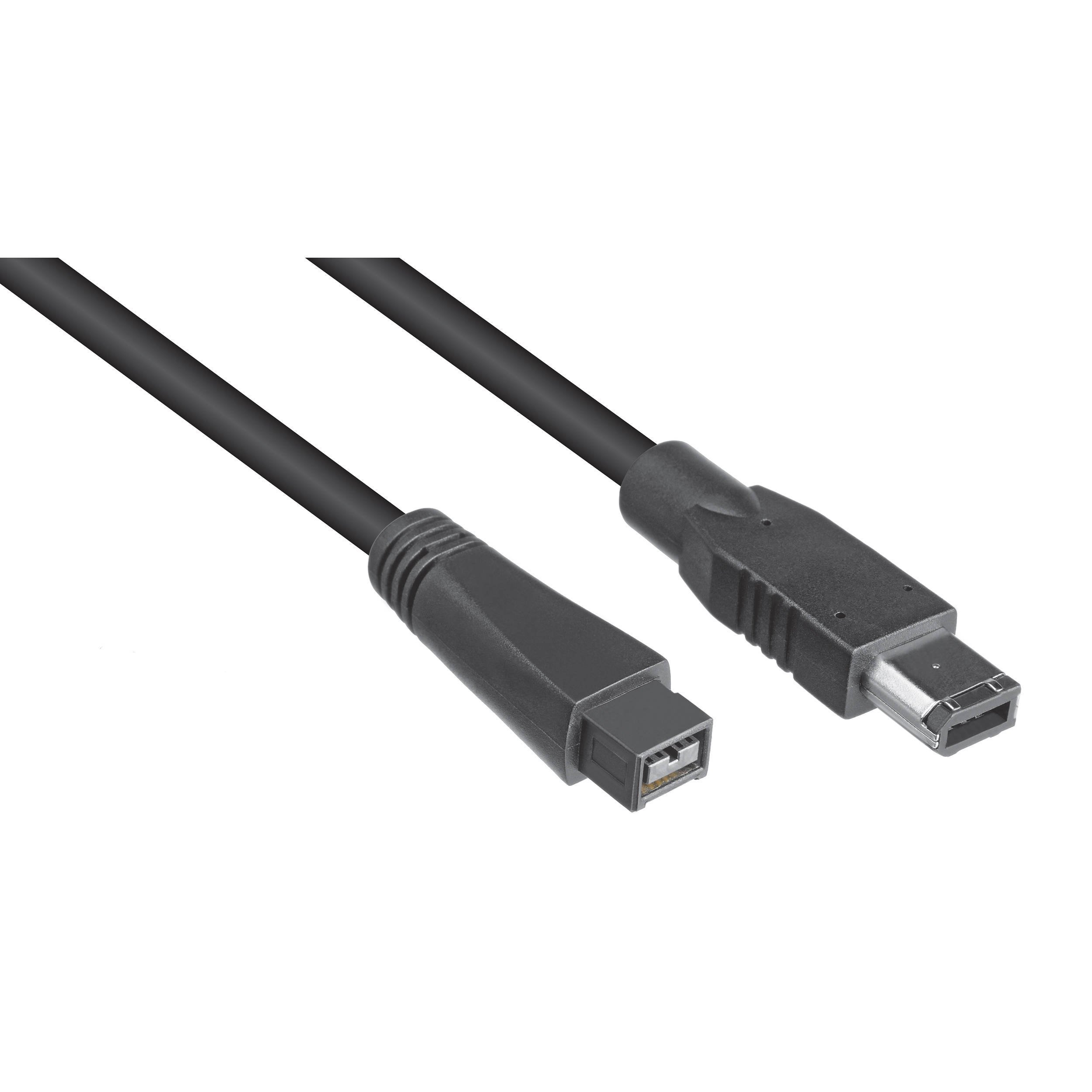 Tripp Lite FireWire 800 IEEE 1394b Hi-speed Cable (9pin/6pin) 10-ft.(F017-010), Black