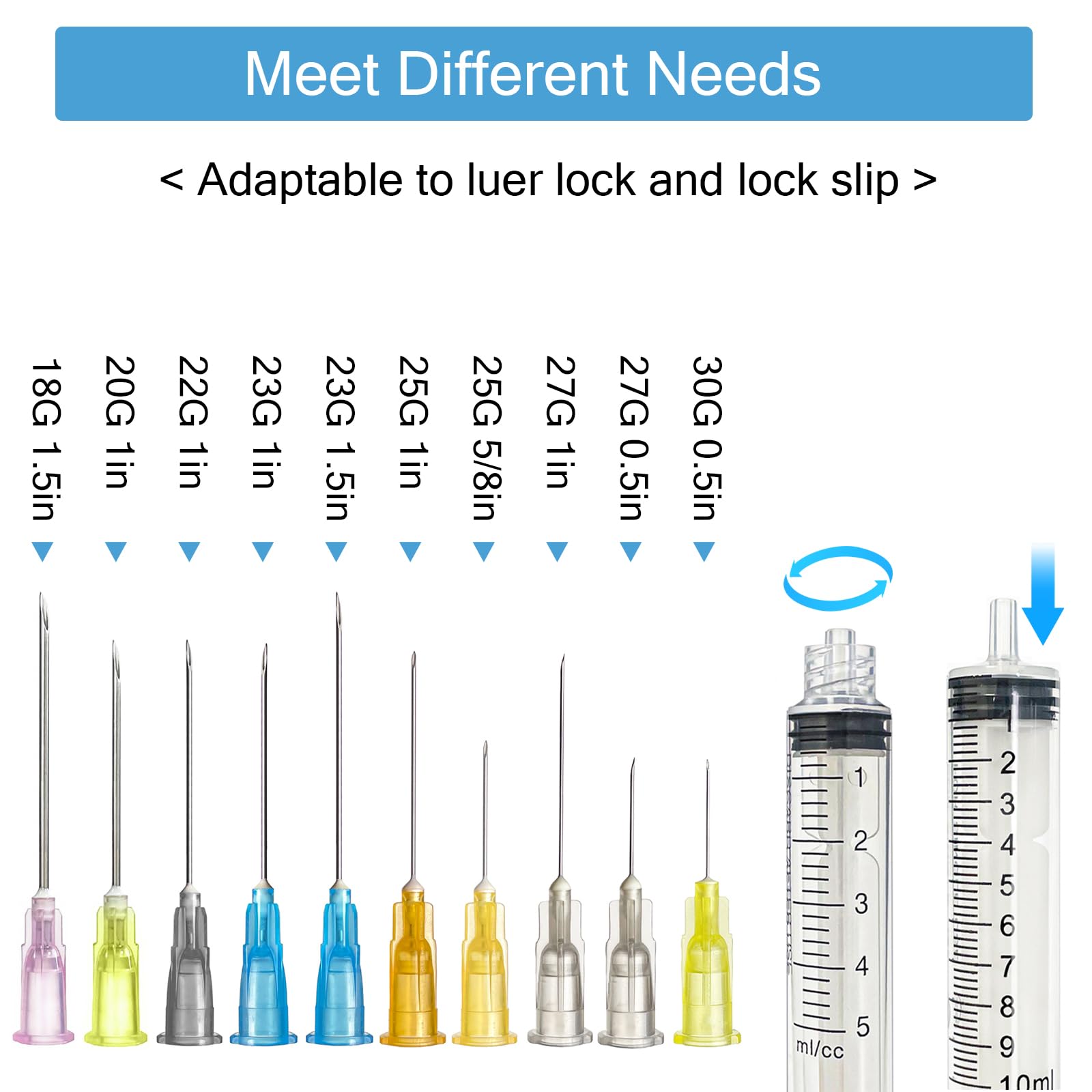 Careach 100Pack 29 gauge 1/2 inch, Industrial Dispensing Accessories, Individual Package