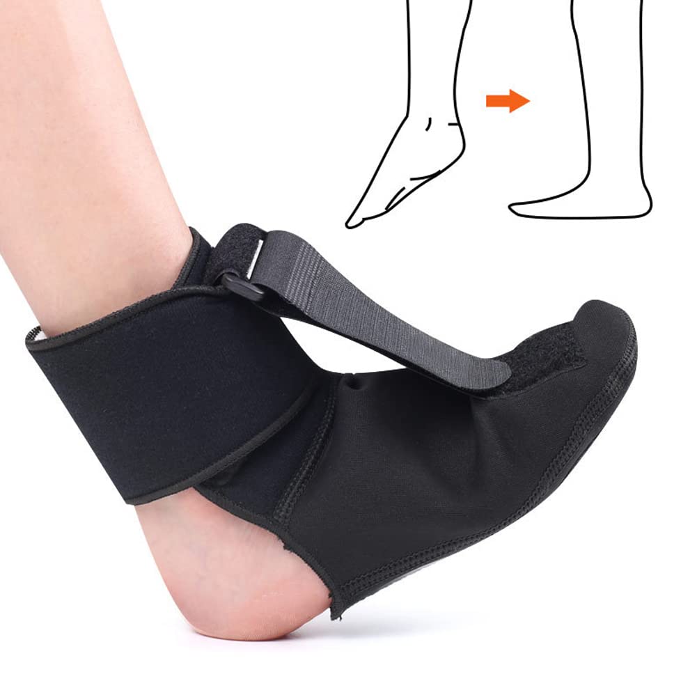 Adjustable Elastic Ankle Support Ankle Foot Squat Support Protection Protective Ankle Brace Support Guard Sprains Injury Wrap Elastic Splint Strap (M)