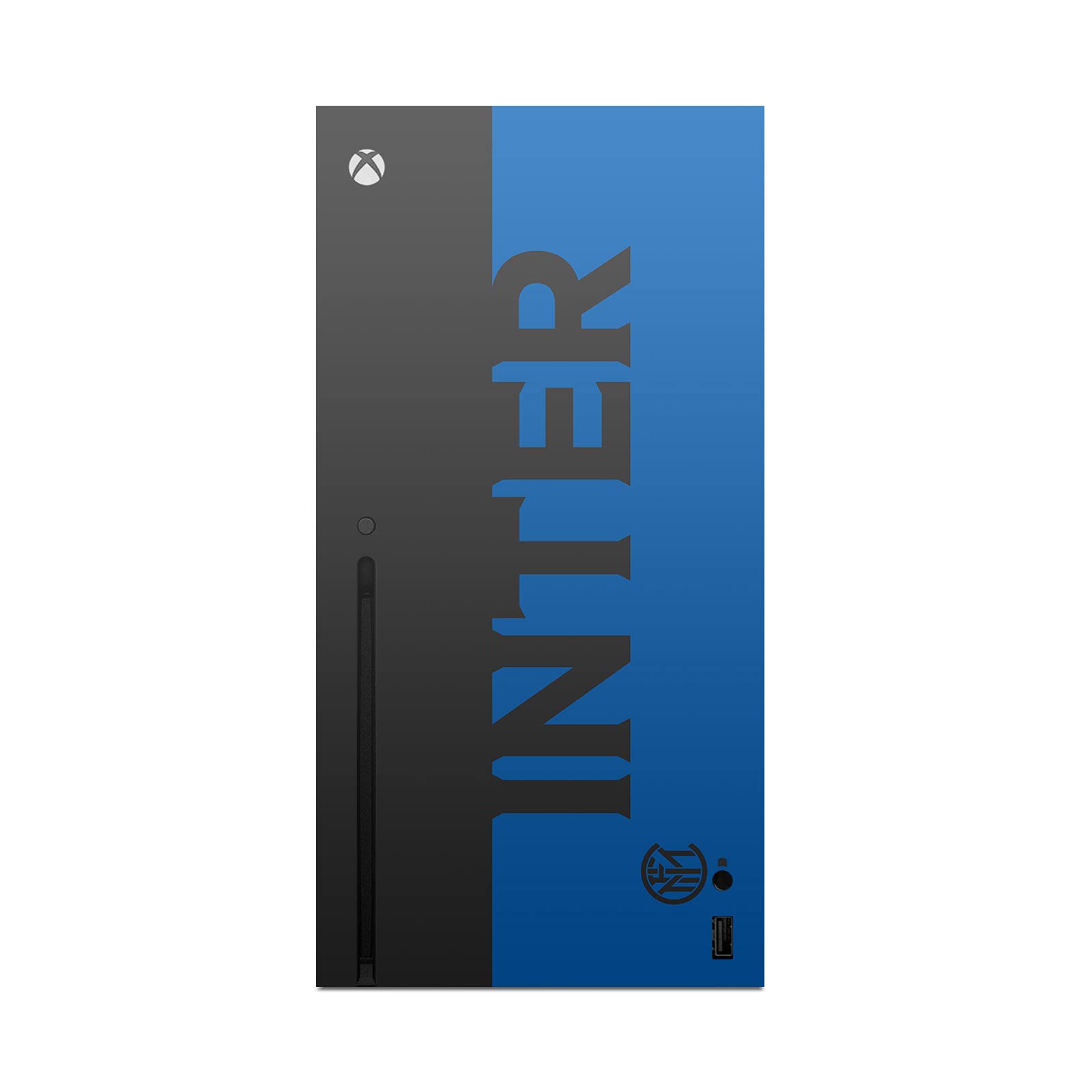 Head Case Designs Officially Licensed Inter Milan Blue and Black Full Logo Vinyl Sticker Gaming Skin Decal Cover Compatible With Xbox Series X Console