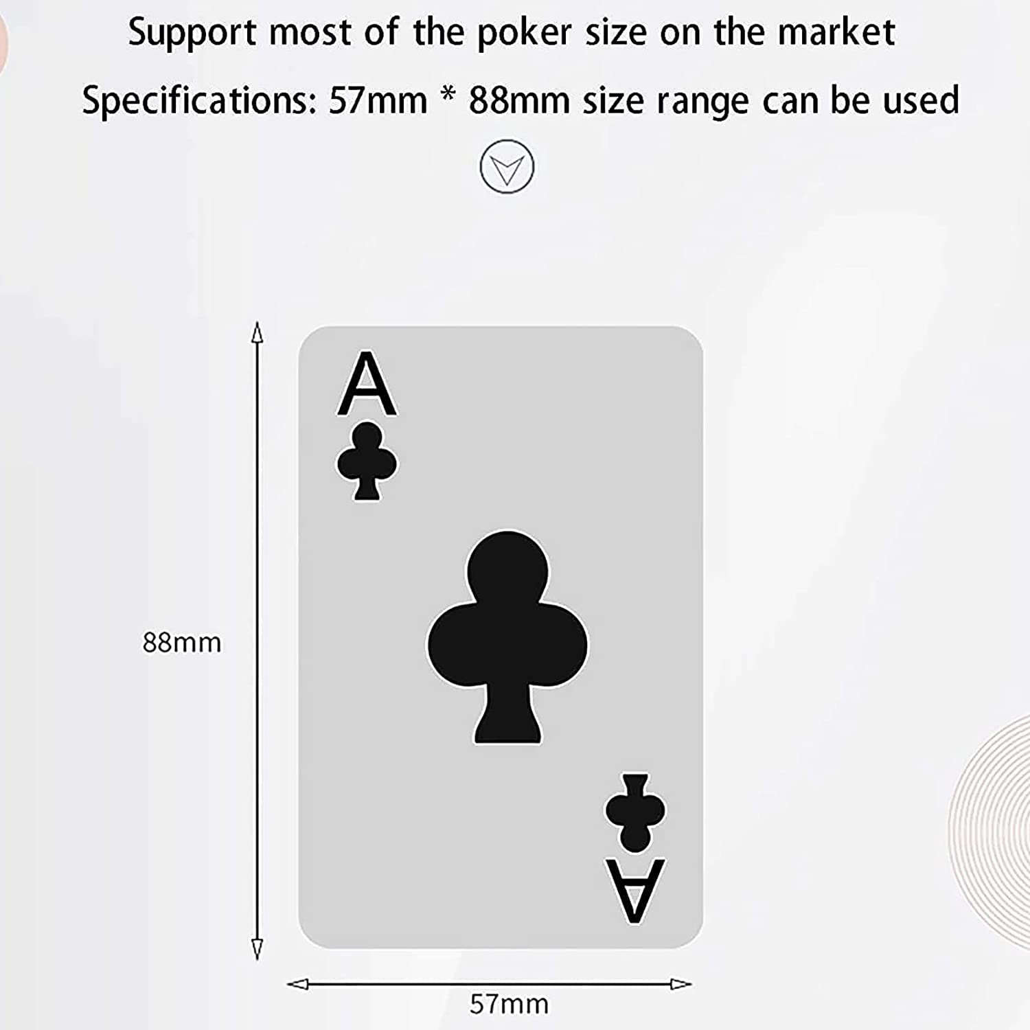 Automatic Card Dealer, Poker Card Shuffler, 360 Degree Rotating Licensing Machine, Suitable for 2-8 People Game, Not Shuffle Function