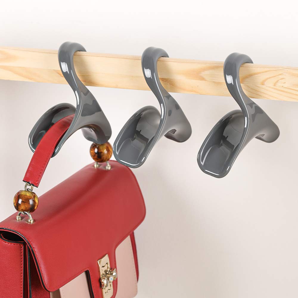 Purse Hanger Hook Bag Rack Holder - Handbag Hanger Organizer Storage - Over The Closet Rod Hanger for Storing and Organizing Purses | Backpacks |Satchels | Crossovers | Handbags | Tote(2 Pack)