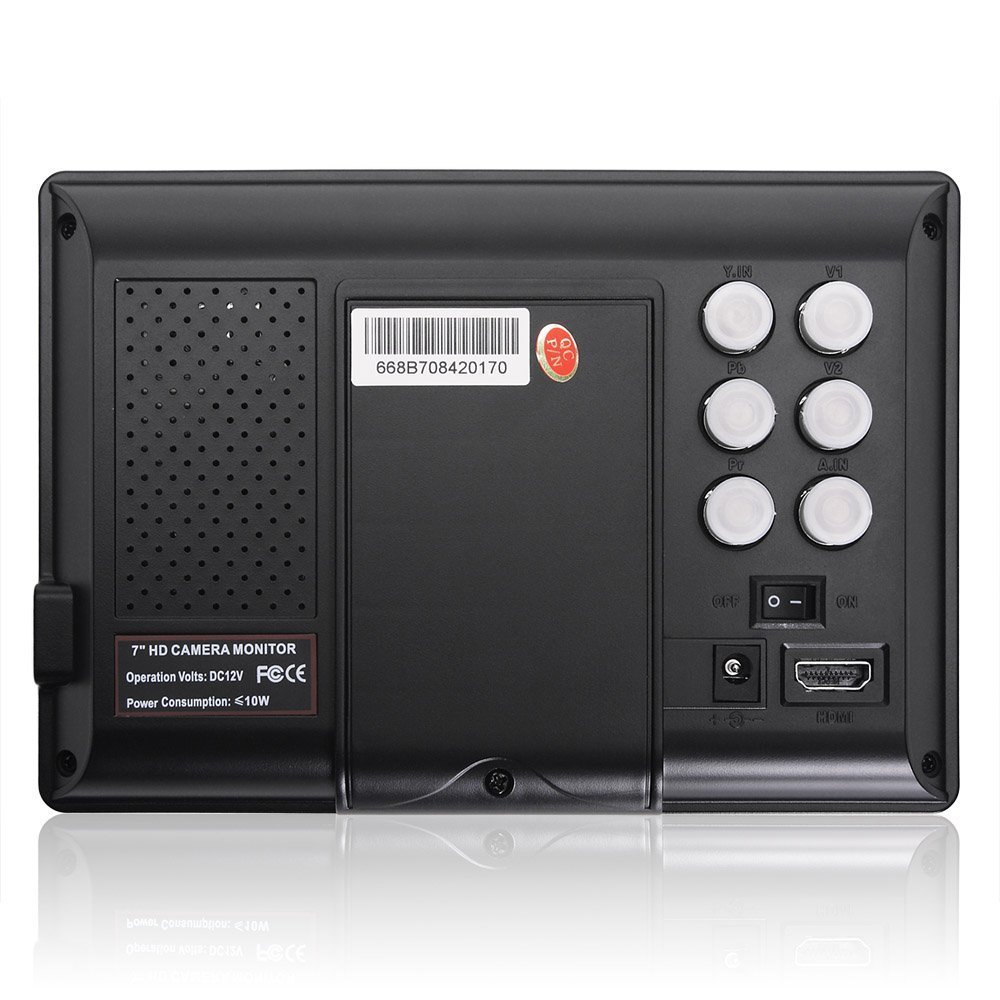 Lilliput 668GL 70NP/H/Y 7" On-camera Field HD Monitor For DSLR with HDMI Ypbpr and Composite Input