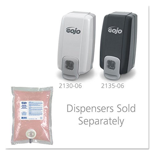GOJO Deluxe Lotion Hand Soap with Moisturizers, Light Floral Scent, 1000 mL Lotion Soap Refill NXT Push-Style Dispenser (Pack of 8) - 2117-08