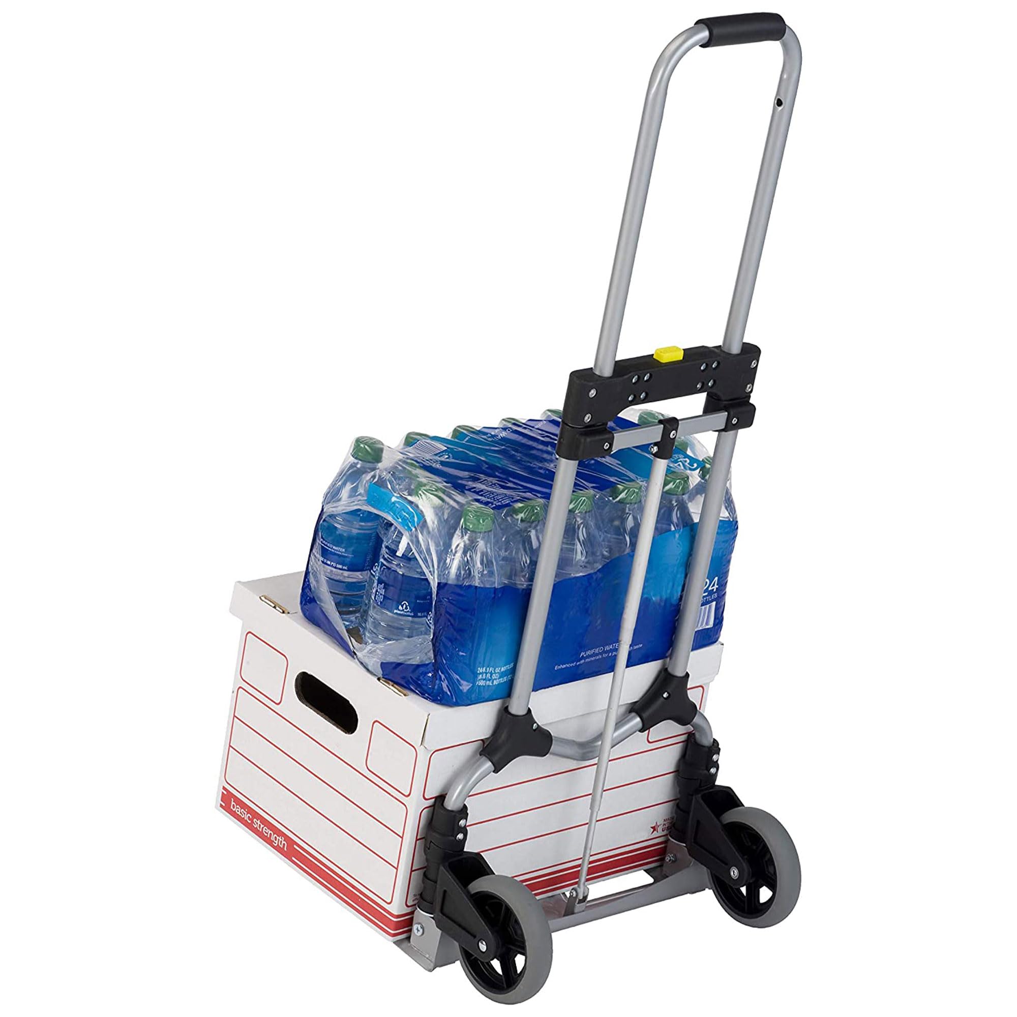Magna Cart MCI Steel Folding Hand Truck, Foldable Personal Moving Dolly with Wheels, 160-Pound Capacity