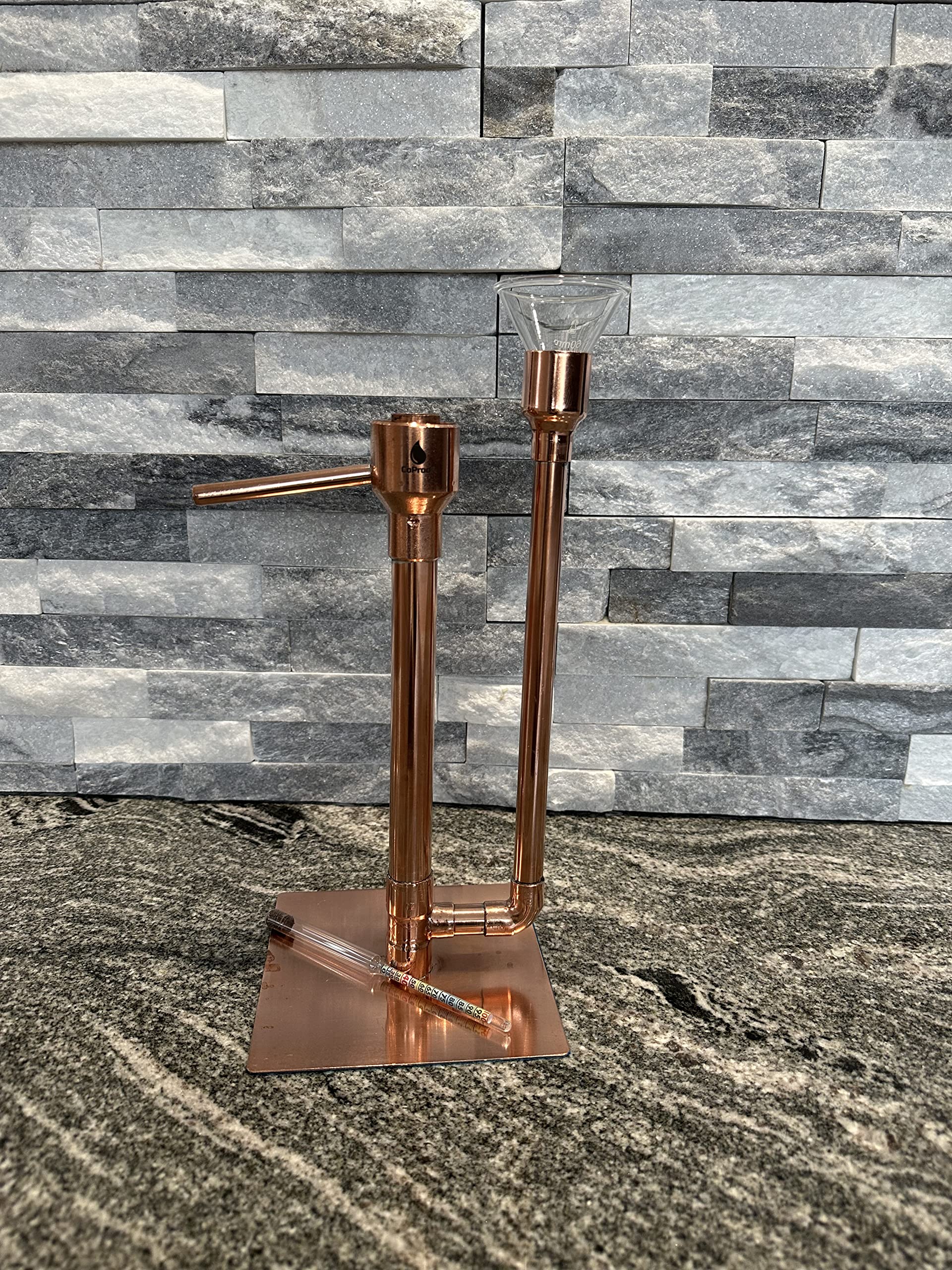 CoProof Copper Proofing Parrot Heads for Air Still Distilling 100% Lead Free,Brewing Beer, Moonshine, Tequila with Funnel and Hydrometer