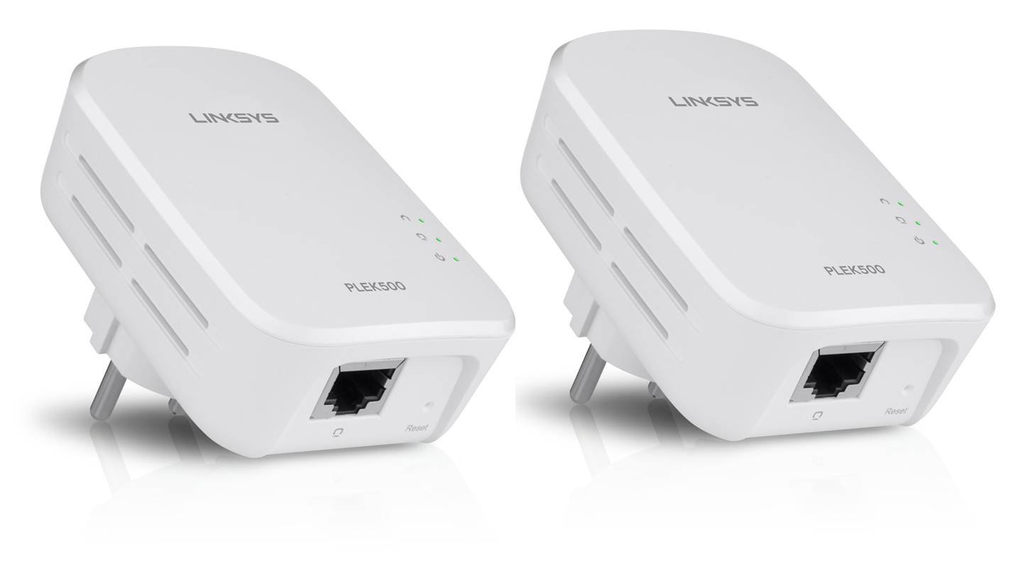 LINKSYS PLEK500 / Powerline HomePlug AV2 1-Port Gigabit Network Adapter Kit