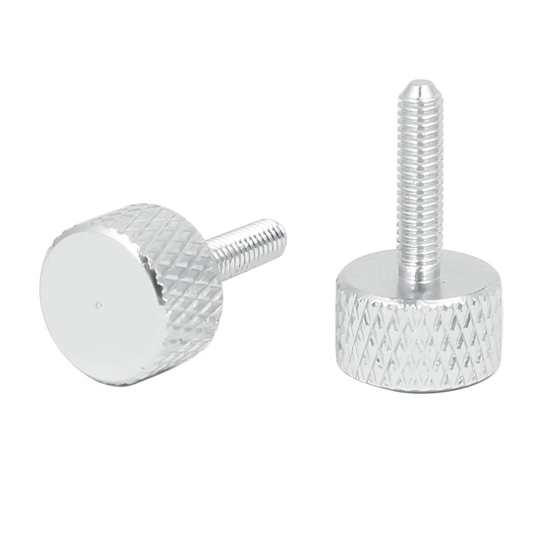 uxcell Computer PC Graphics Card M3x12mm Knurled Head Thumb Screws Silver Tone 10pcs