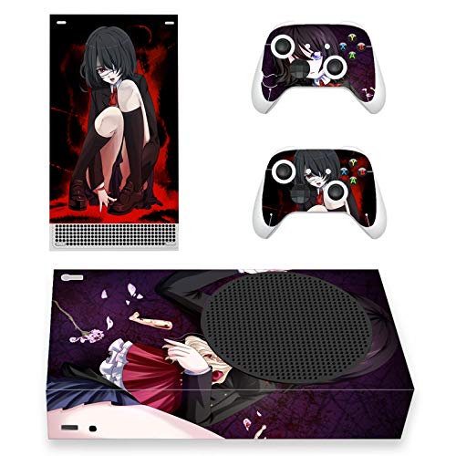 Anime Horror Another Game Console Series S Console and Controller Skin Set, Skin Wrap Decal Kit