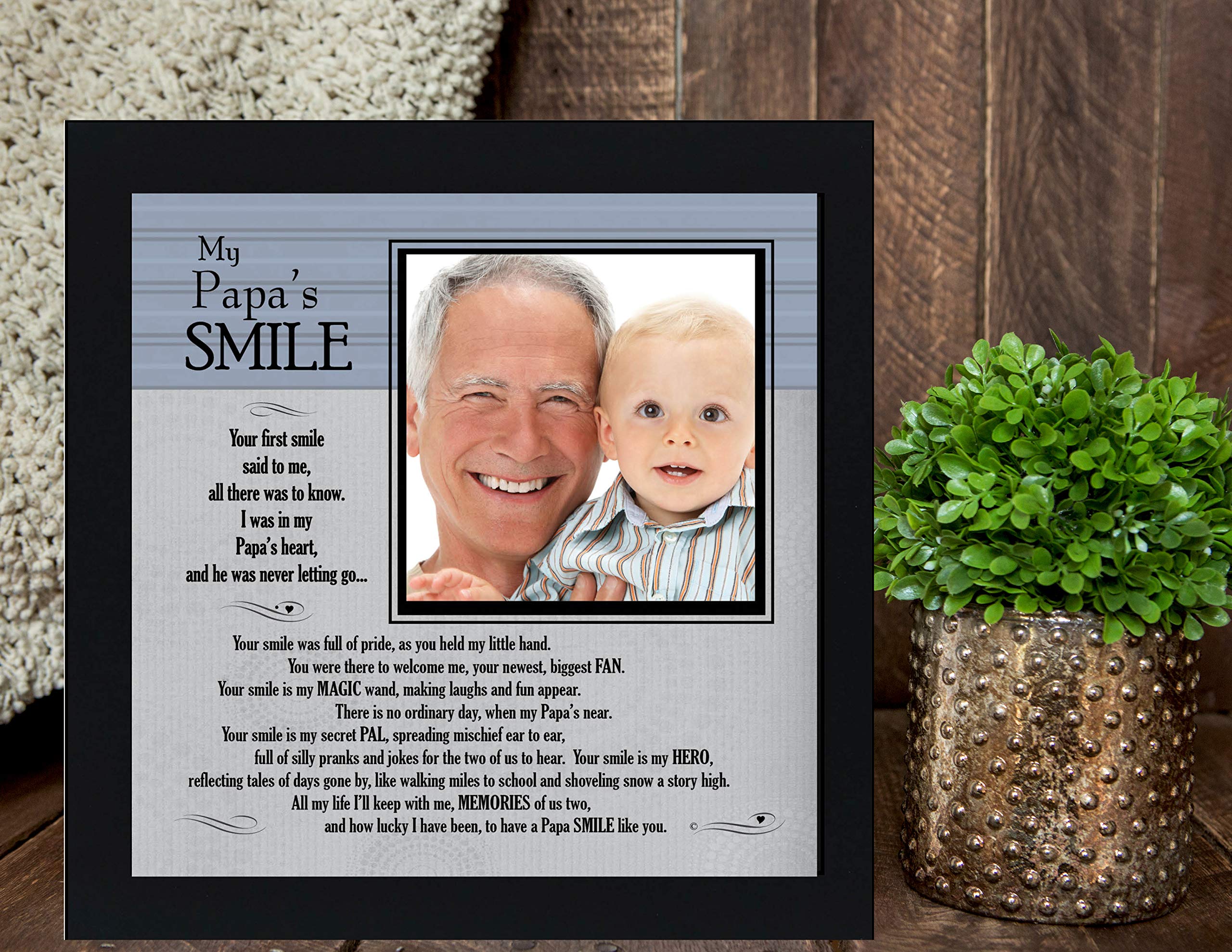The Grandparent Gift My Papa's Smile Frame