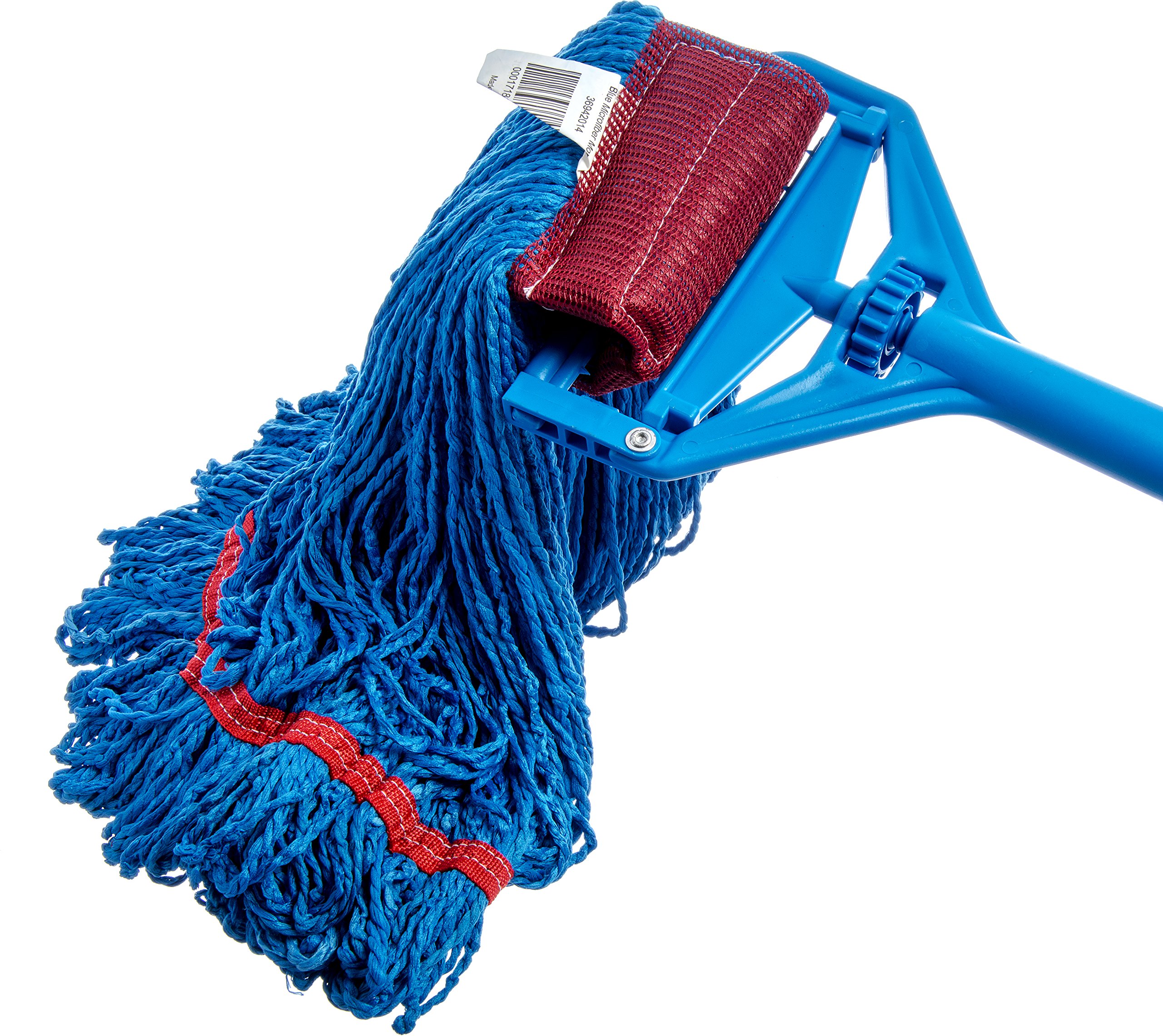 Carlisle FoodService Products CFS 36942014 Loop End Microfiber Mop, 12" H, 5" W, 20" L, Microfiber, Medium, Blue (Pack of 12)