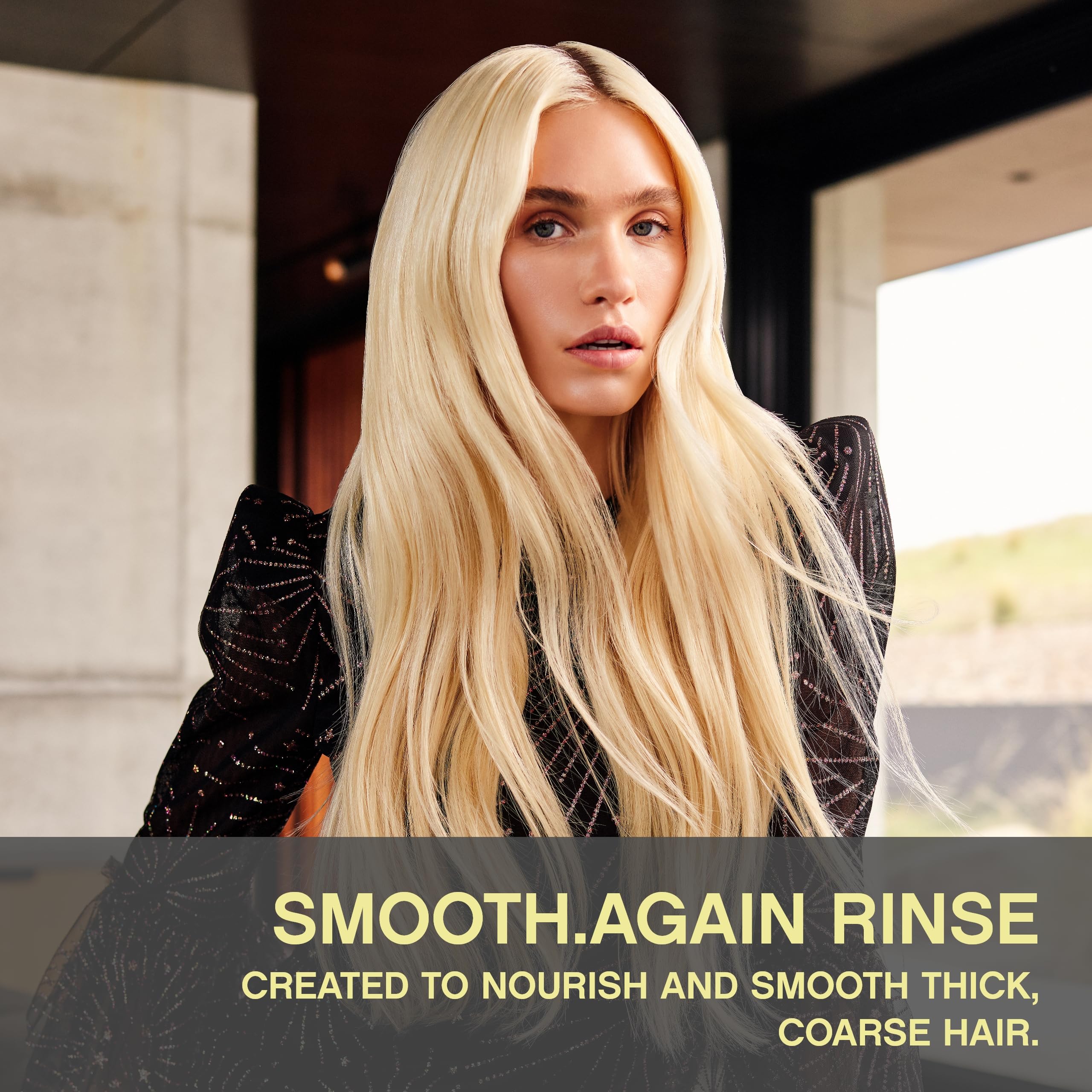KEVIN.MURPHY SMOOTH.AGAIN RINSE - Smoothing Conditioner - For Thick, Coarse Hair - Hair Repair Conditioner - Sulphate-Free Conditioner - Shine Enhancing Conditioner - 1 L / 33.8 fl oz