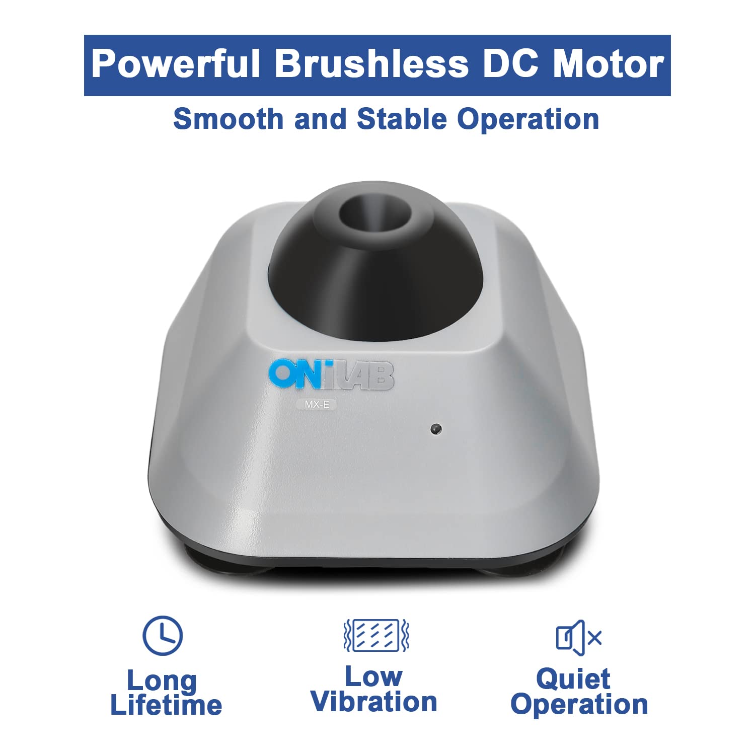 ONiLAB Mini Vortex Mixer with Touch Function, Lab Mixing, Nail Polish,Tattoo Ink,Eyelash Adhesives and Acrylic Paints Mixing, Lab Vortexer for Tubes,Include 120 pcs Stainless Steel Mixing Balls