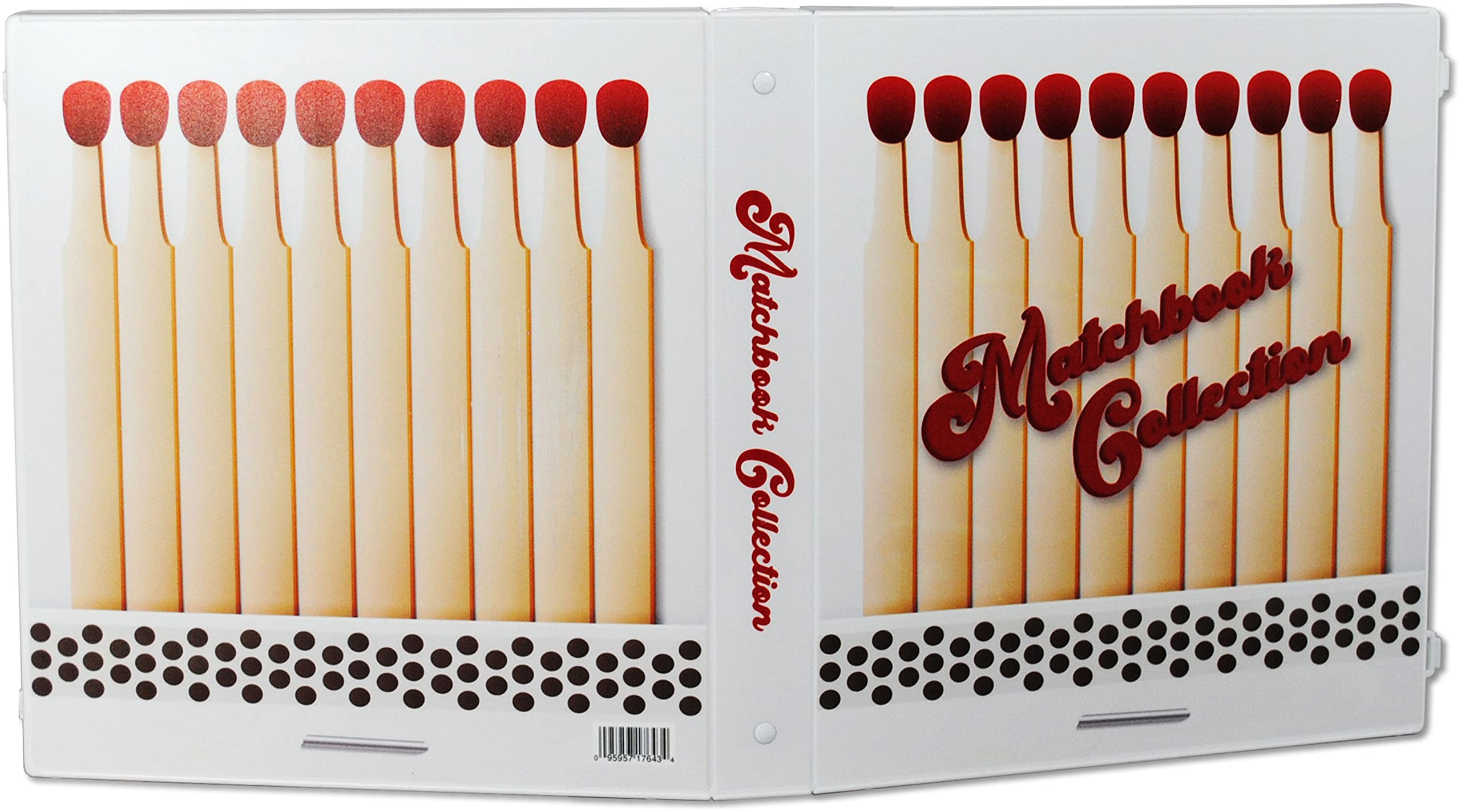 UniKeep Matchbook Cover Collection Storage Album for Display, Protection, and Archival. Includes 15 Pages. Holds 90 Matchbooks