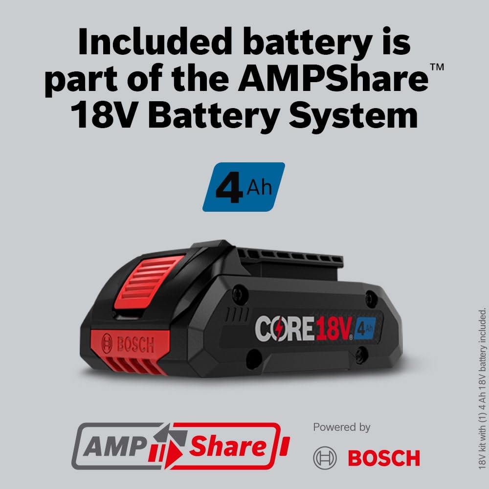 BOSCH GWX18V-8B15 18V X-LOCK Brushless 4-1/2 In. Angle Grinder Kit with (1) CORE18V® 4 Ah Advanced Power Battery