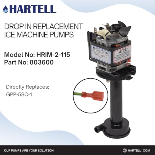HARTELL HRIM-2-115 Replacement Ice Machine Pump, Replaces GPP-5SC-1 and 12-2986-01