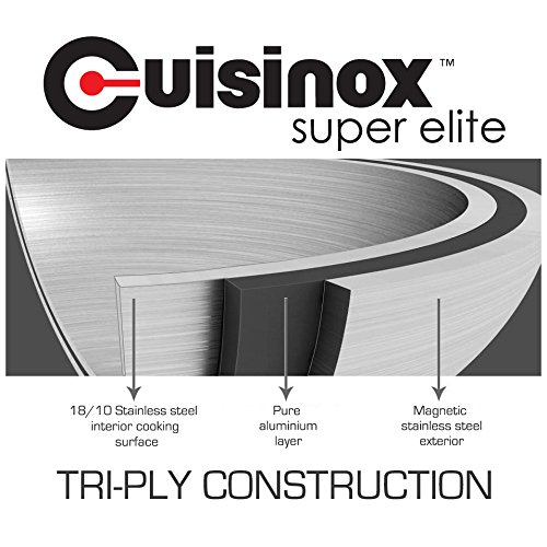Cuisinox Super Elite Stainless Steel Covered Dutch Oven, 9.5" - 6.2 Quarts