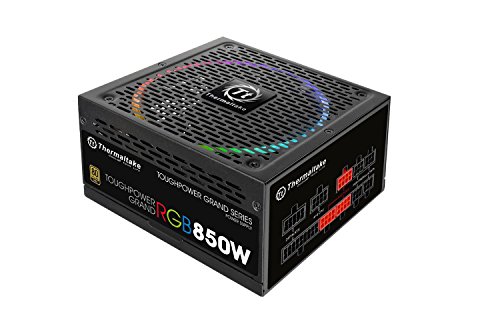 Thermaltake Toughpower Grand RGB 850W 80+ Gold Smart Zero 256-Color RGB Fan Fully Modular Power Supply 10 Yr Warranty PS-TPG-0850FPCGUS-R