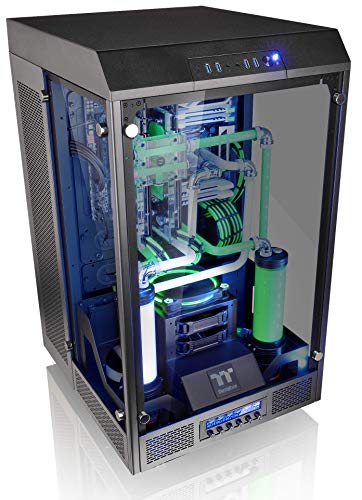 Thermaltake Tower 900 Black Edition Tempered Glass Fully Modular E-ATX Vertical Super Tower Computer Chassis CA-1H1-00F1WN-00
