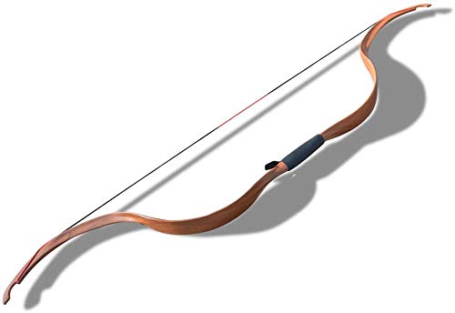 AMEYXGS Traditional Recurve Bow Hunting 20lbs Longbow Detachable Archery Mongolian Horsebow for Beginner Archery Recurve Bow (Camo)
