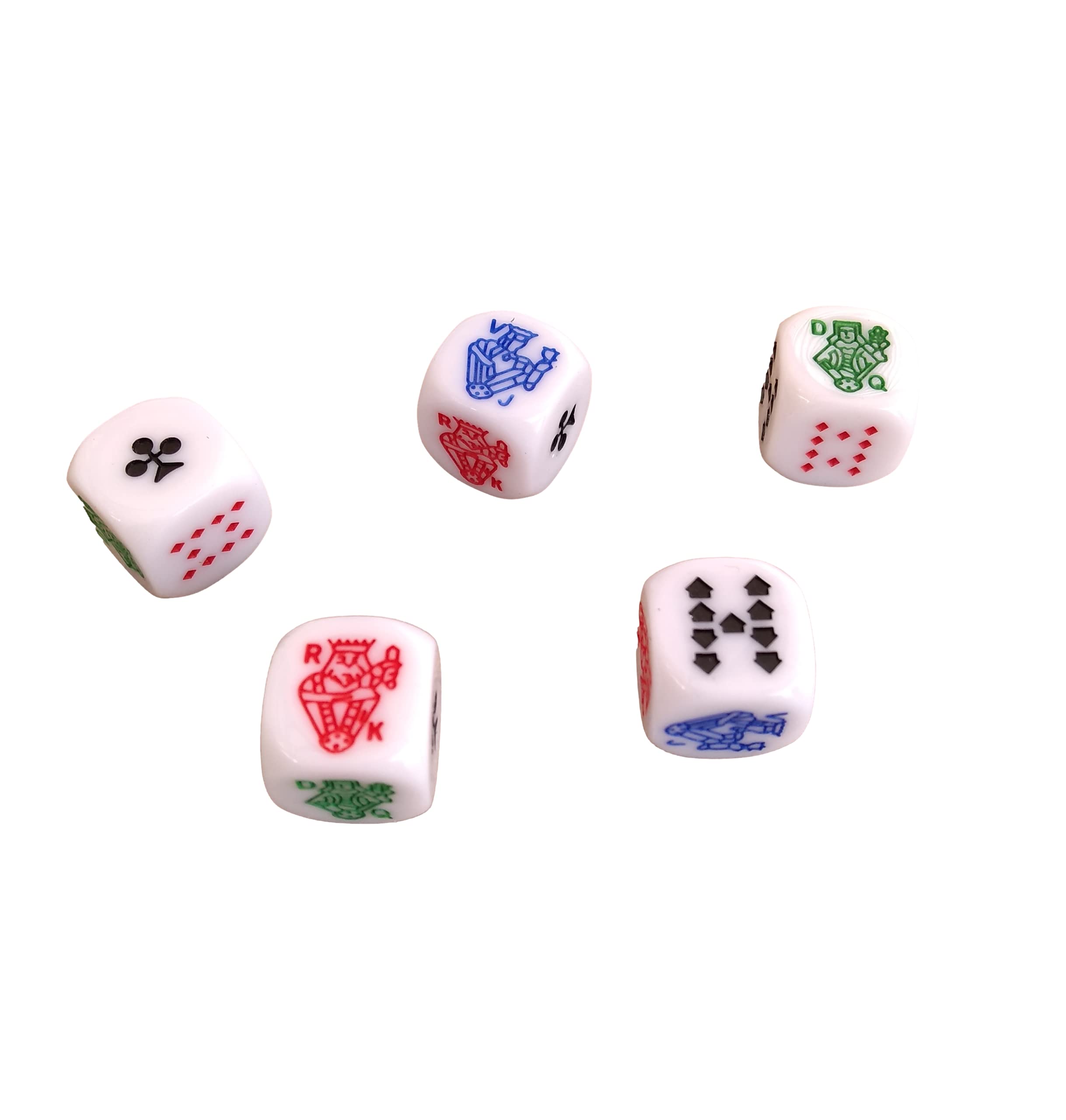 Cup Poker dice Game Set with Cup Leather Lined (cubilete)…Brown