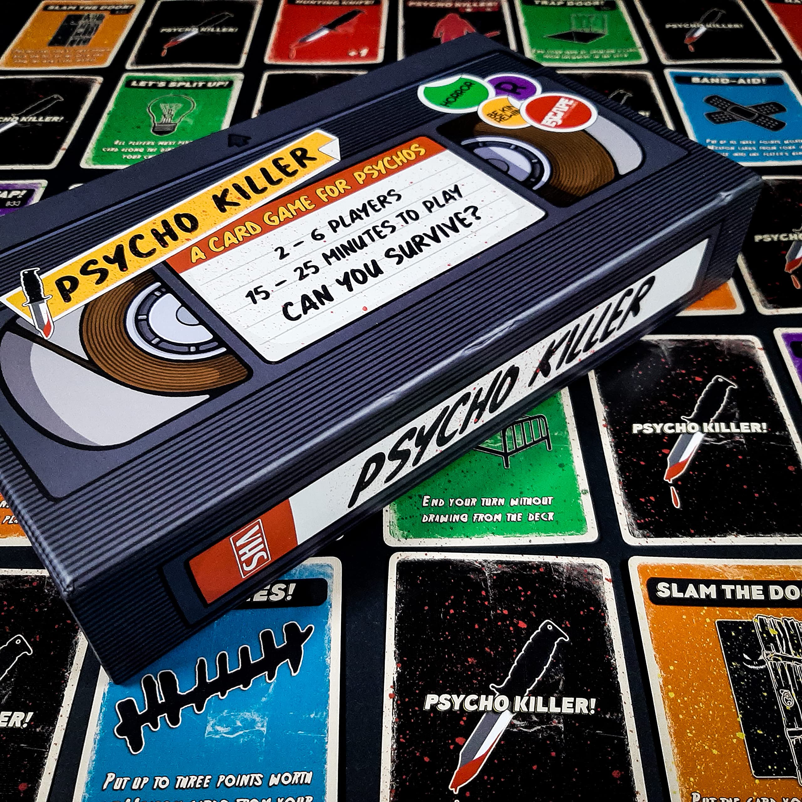 Escape Tabletop Games Psycho Killer, Fast-Paced, Hilarious and Strategic Party Game!