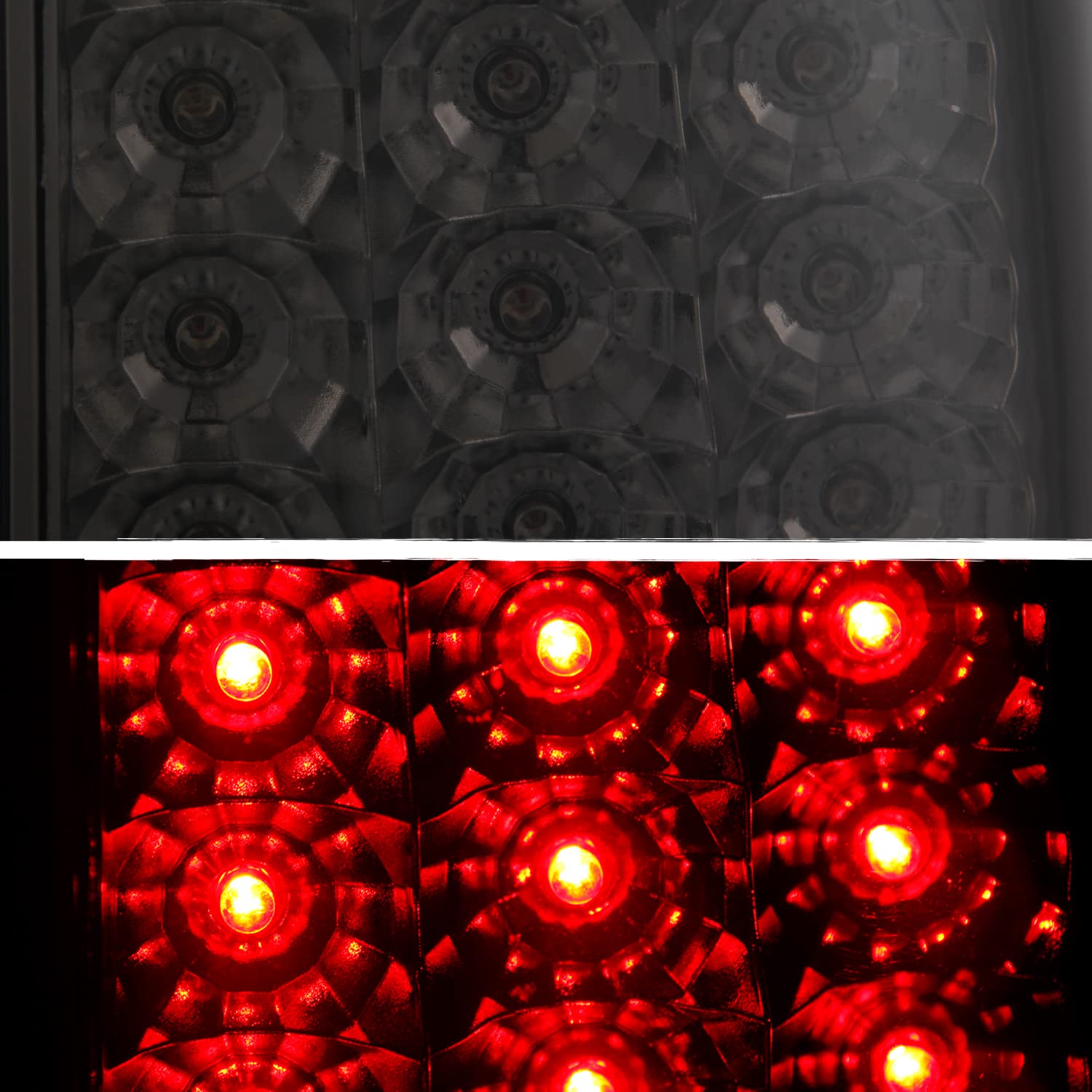 AKKON - For 1999-2002 Chevy Silverado 09-03 GMC Sierra Pickup Truck Smoke G2 LED Tail Lights Brake Lamps Replacement