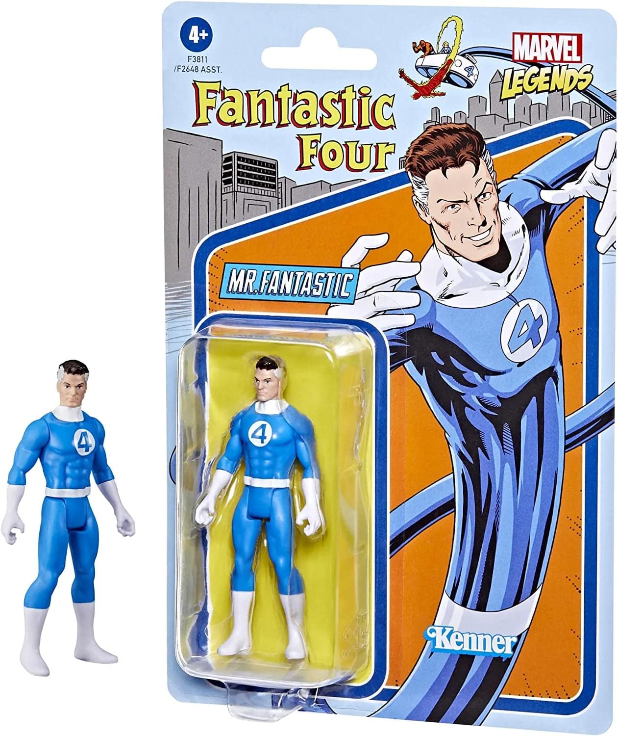 Marvel Legends Series 3.75-inch Retro 375 Collection Mr. Fantastic Action Figure Toy