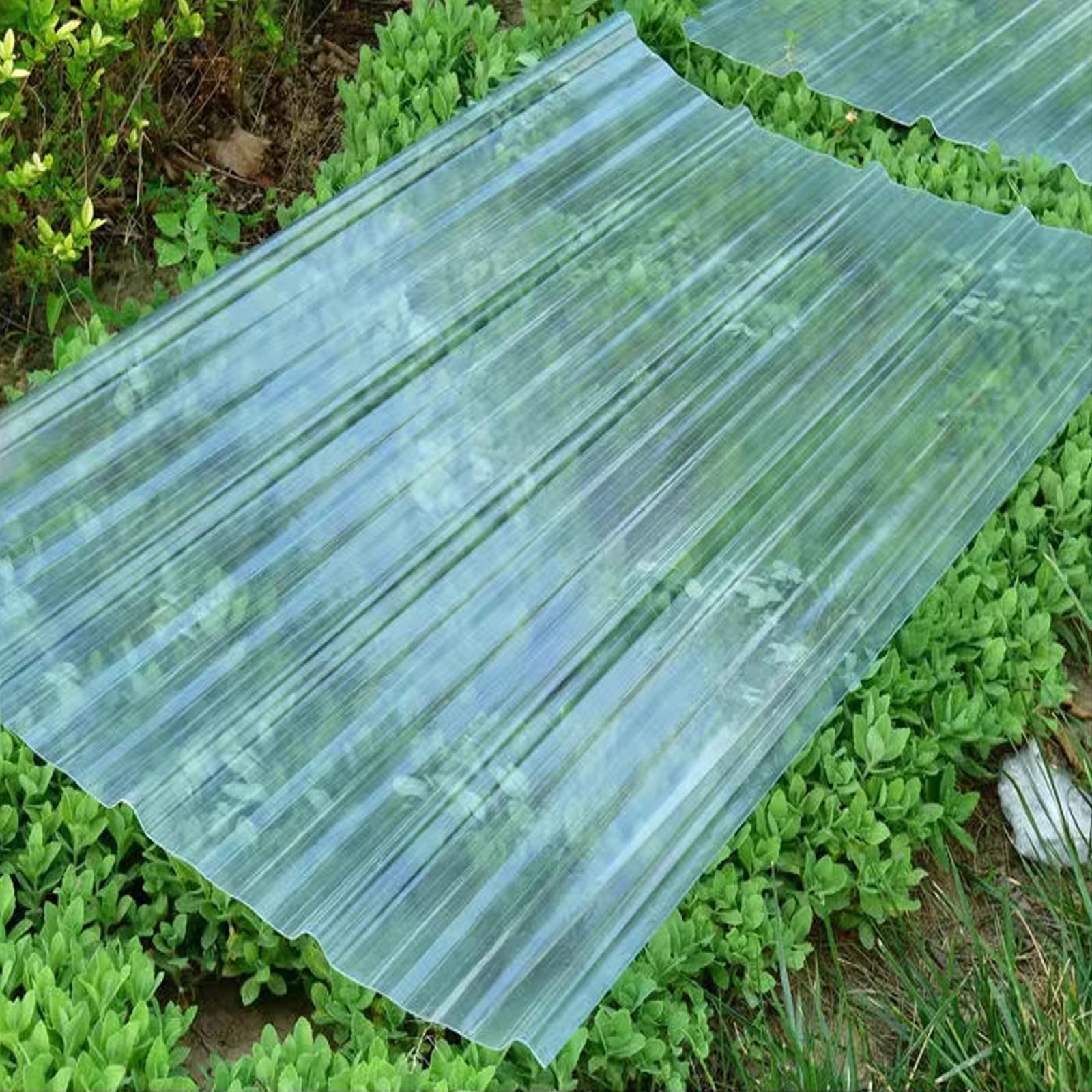 Corrugated Roof Cladding Panel,3/5/7/8/11/12/18 Pcs Fiberglass Daylighting Panels,Roofing Sheet,Sun Protection Heat-Insulating Panels,for Greenhouse Canopy Carport (35x71in,3 pcs)