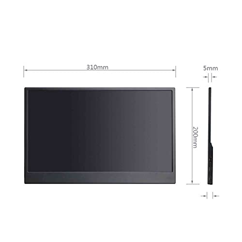 BDT 13.3 -inch Thin IPS High -Definition Mobile Phone Front -line Computer Same Screen Sub -Screen Portable Portal Full HD 1920 * 1080p (Color : with Touch)